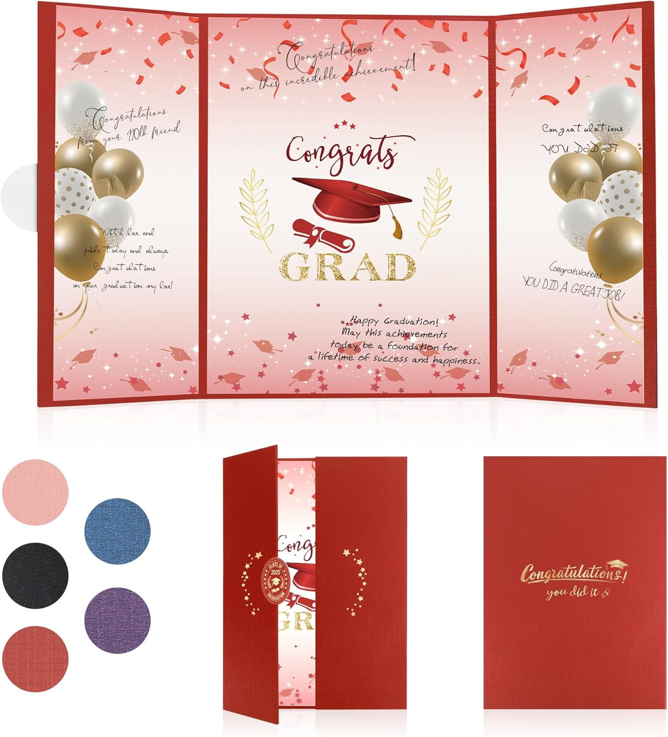 Graduation Guest Book 2025 Red Graduation Decorations Class of 2025 ...