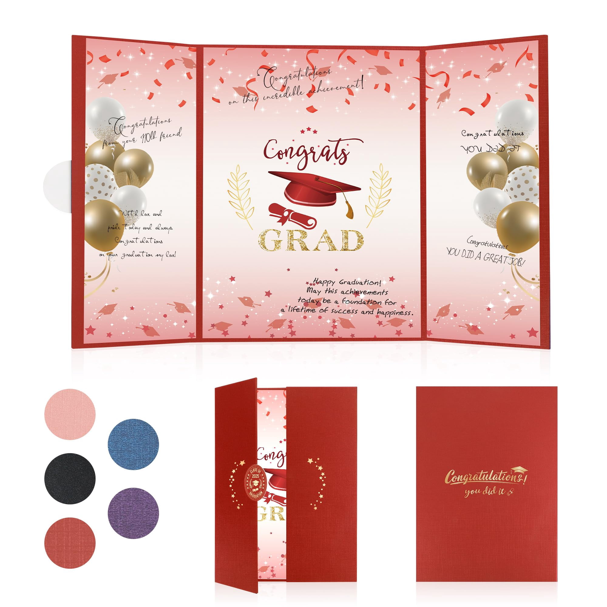 Graduation Guest Book CORNET Red Graduation Decorations Class ...
