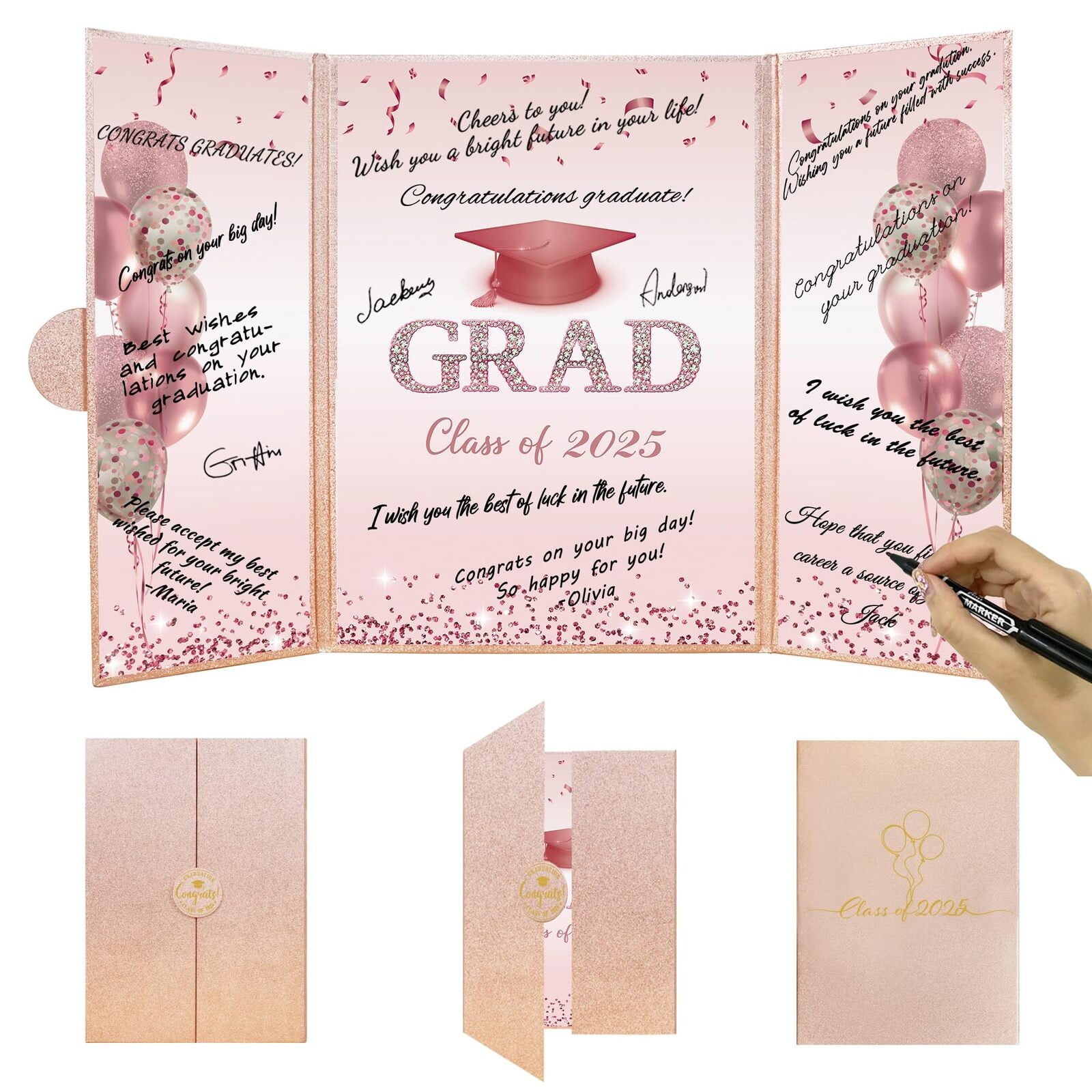 Graduation Guest Book, Graduates Alternative Signature Guest Book 2025 ...