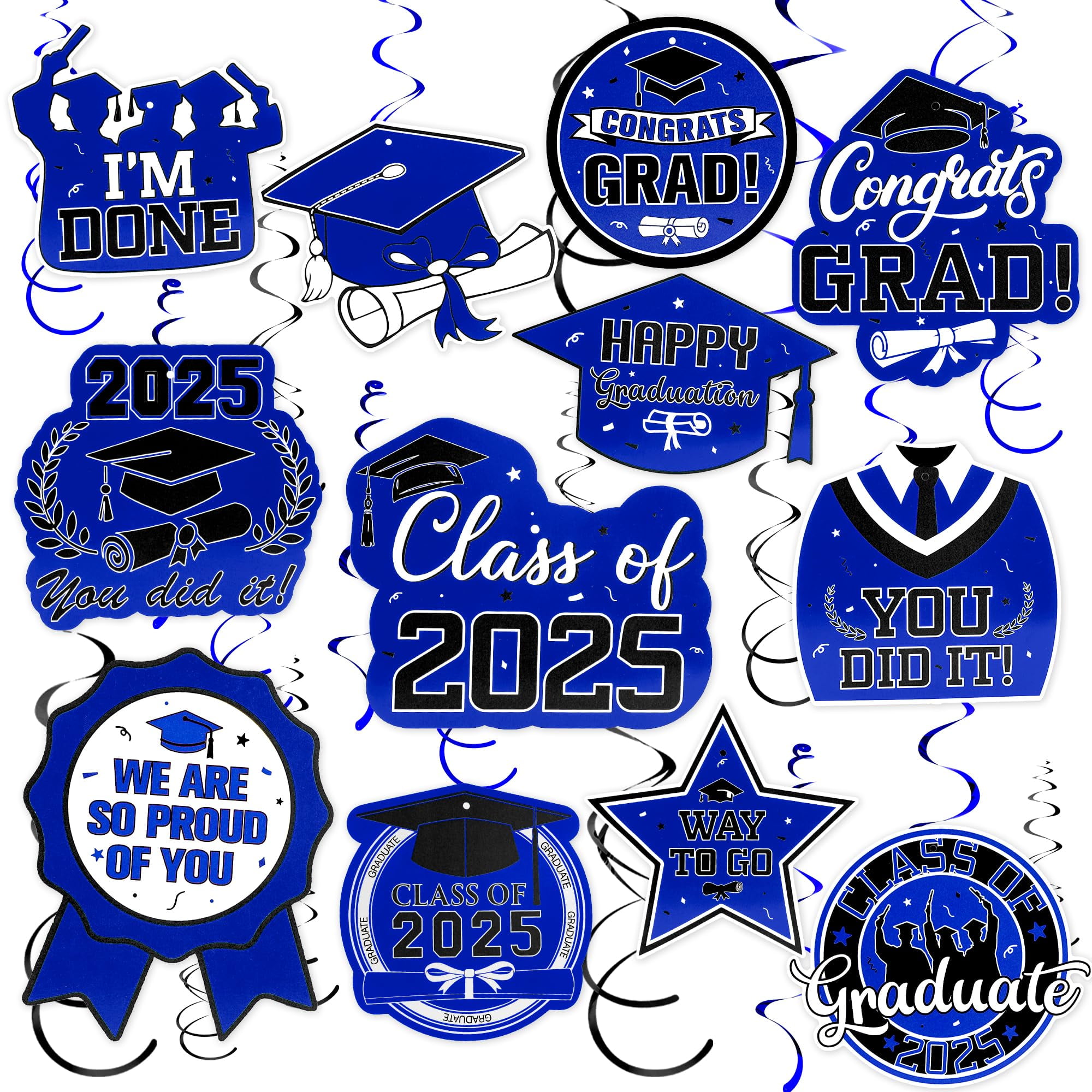 Graduation Hanging Swirls, Graduation SSF20 Decorations Class of and ...