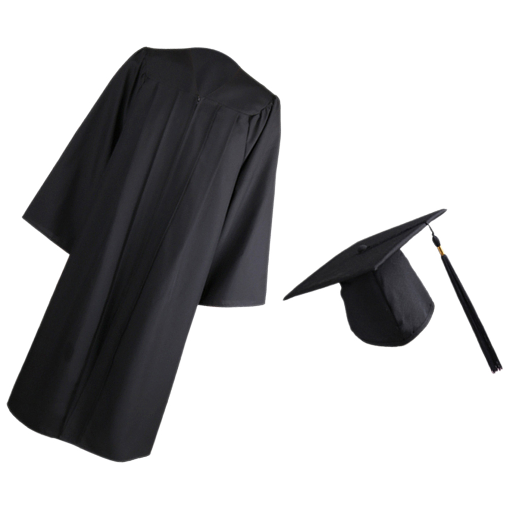 Graduation Hat Bachelor's Degree Cap and Doctor's Uniform Black 2023 ...