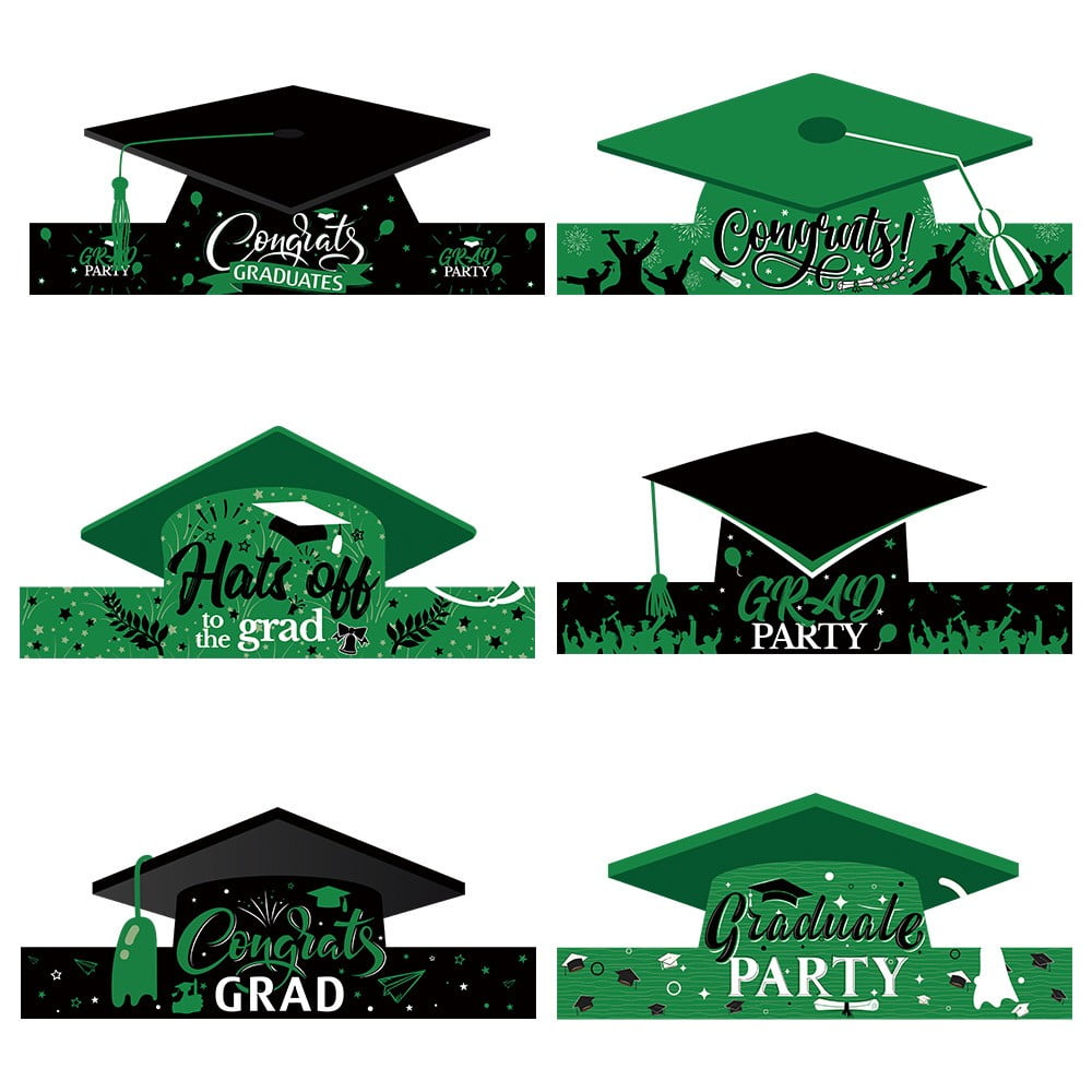 Graduation Hat Paper Cutout 2024 Graduation Party Decoration Kit Hat ...
