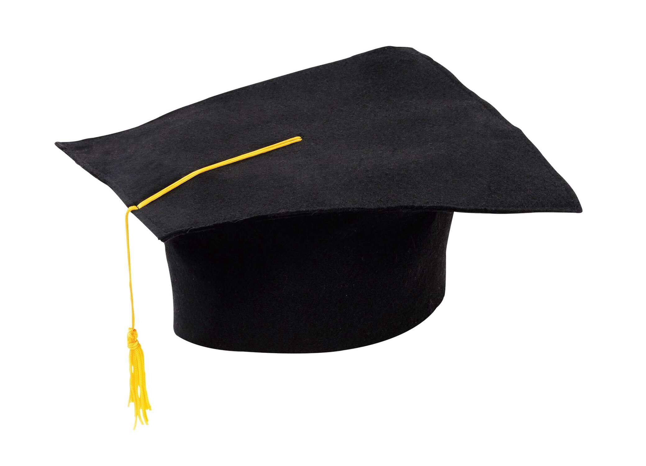 Graduation Hat Hats Unisex One Size Adult Black Fancy Dress Party Book ...