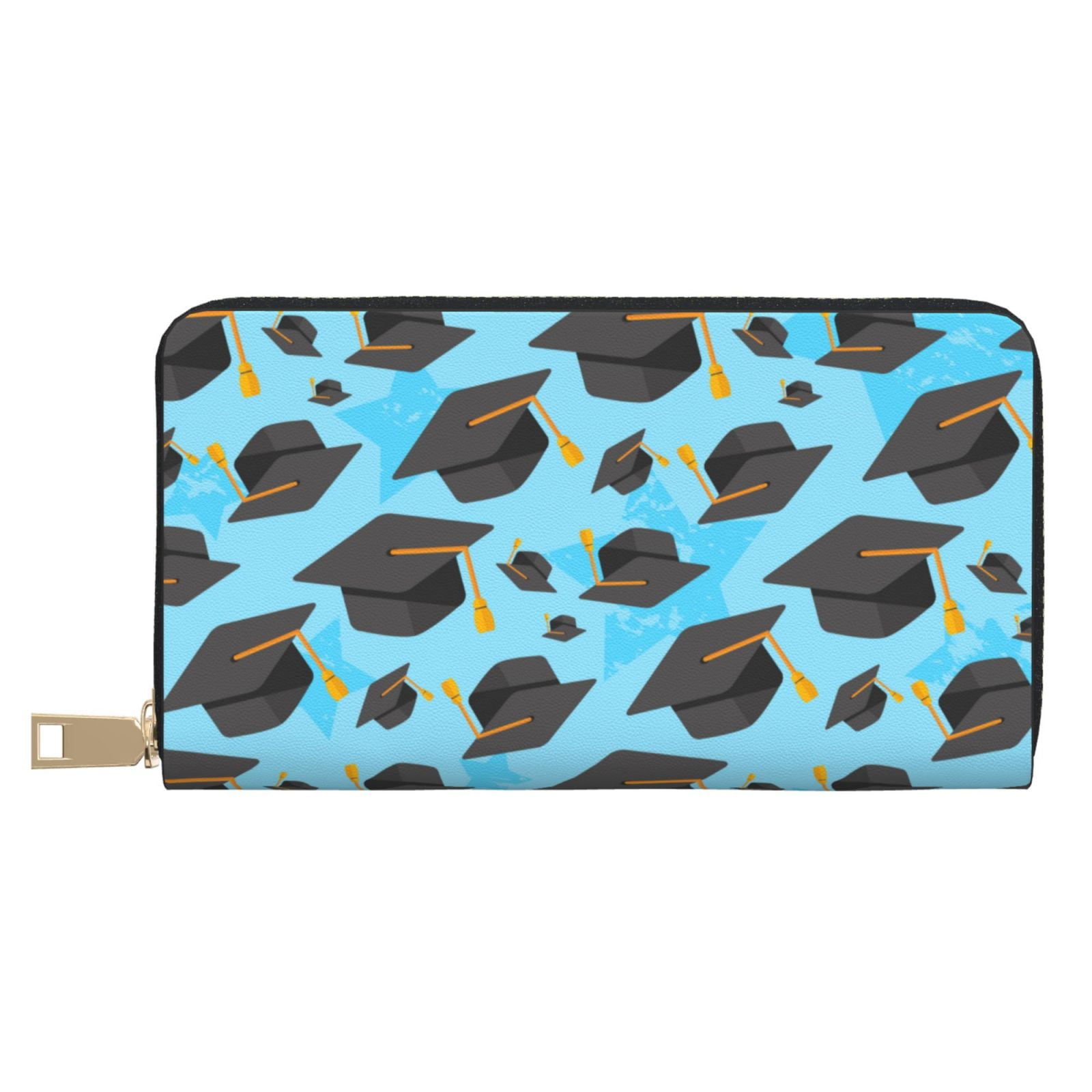 Graduation Hats1 Wallet Women, Leather Bifold Multi Card Wallet, Women ...
