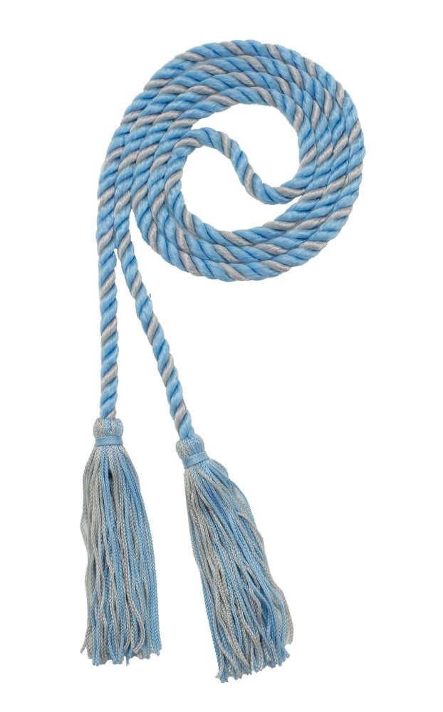 Graduation Honor Cord - LT BLUE / GRAY - Every School Color Available ...