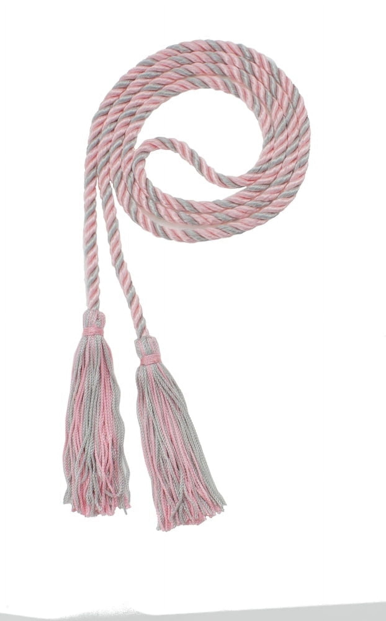 Graduation Honor Cord - LT PINK / GRAY - Every School Color Available ...