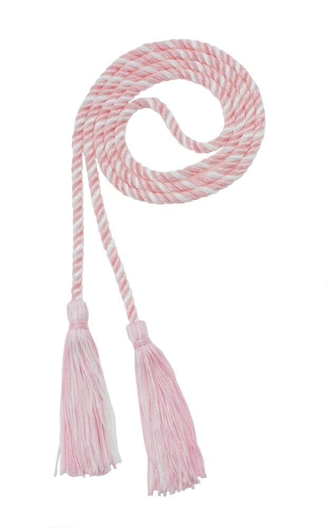 Graduation Honor Cord - LT PINK / WHITE - Every School Color Available ...