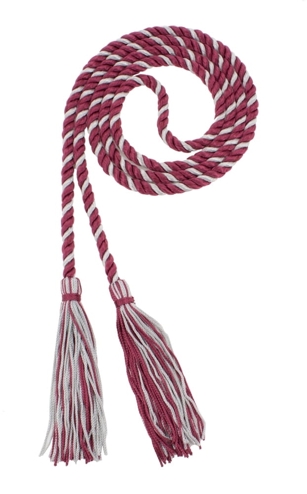 Graduation Honor Cord - MAROON / GRAY - Every School Color Available ...