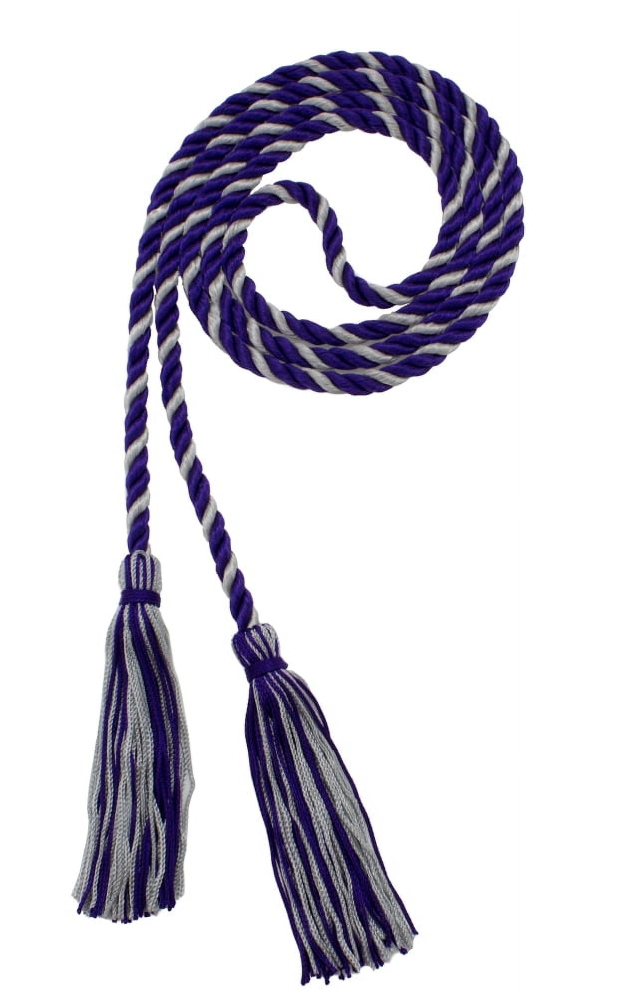 Graduation Honor Cord - PURPLE / GRAY - Every School Color Available ...