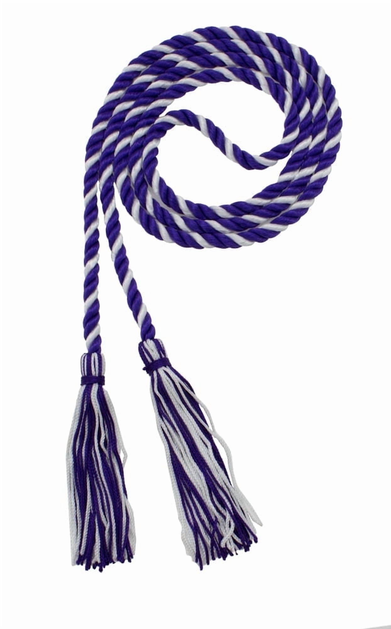 Graduation Honor Cord - PURPLE / WHITE - Every School Color Available ...
