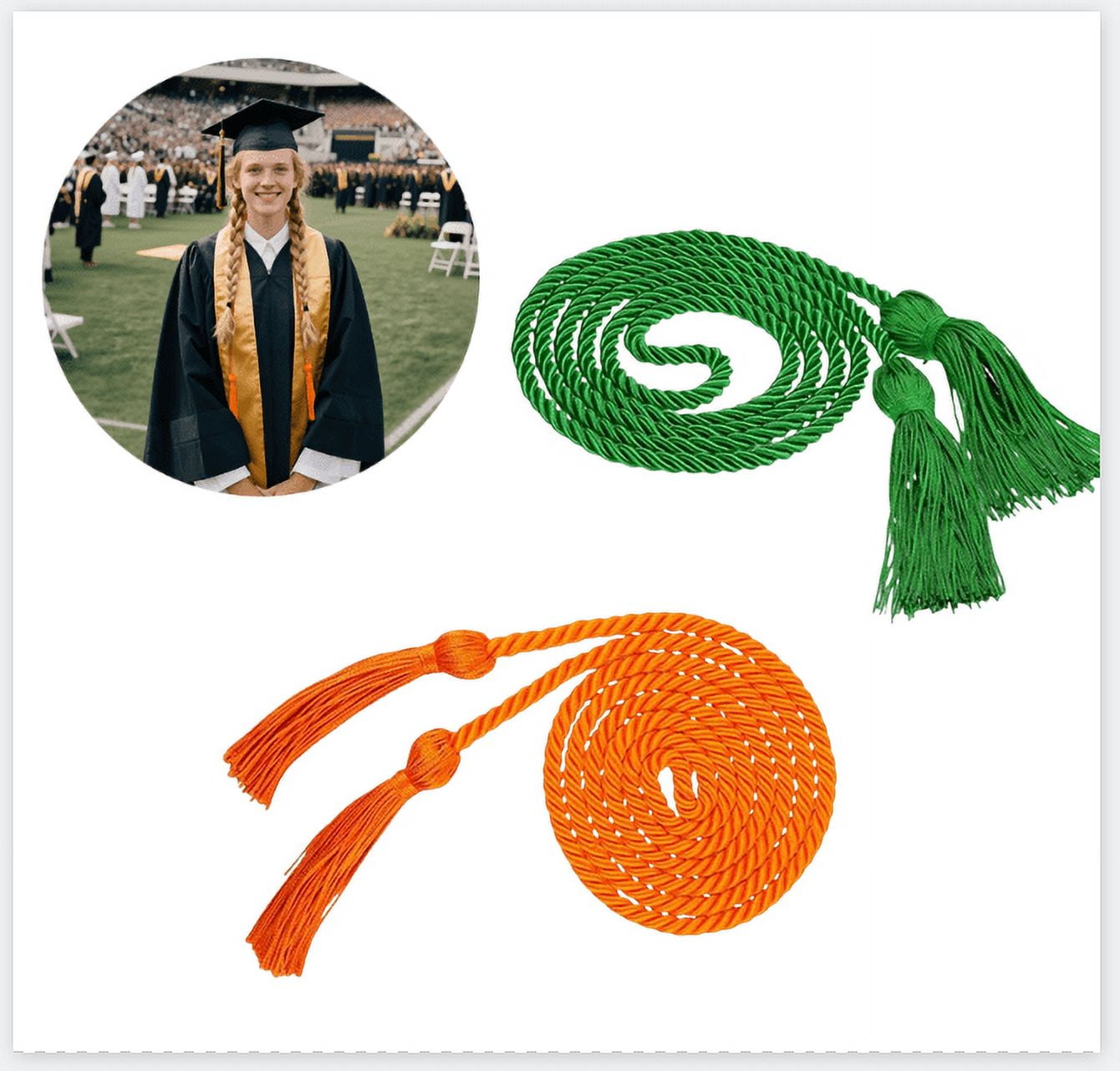Graduation Honor Cords, 67 Inch Graduation Cords Tassel Graduation ...