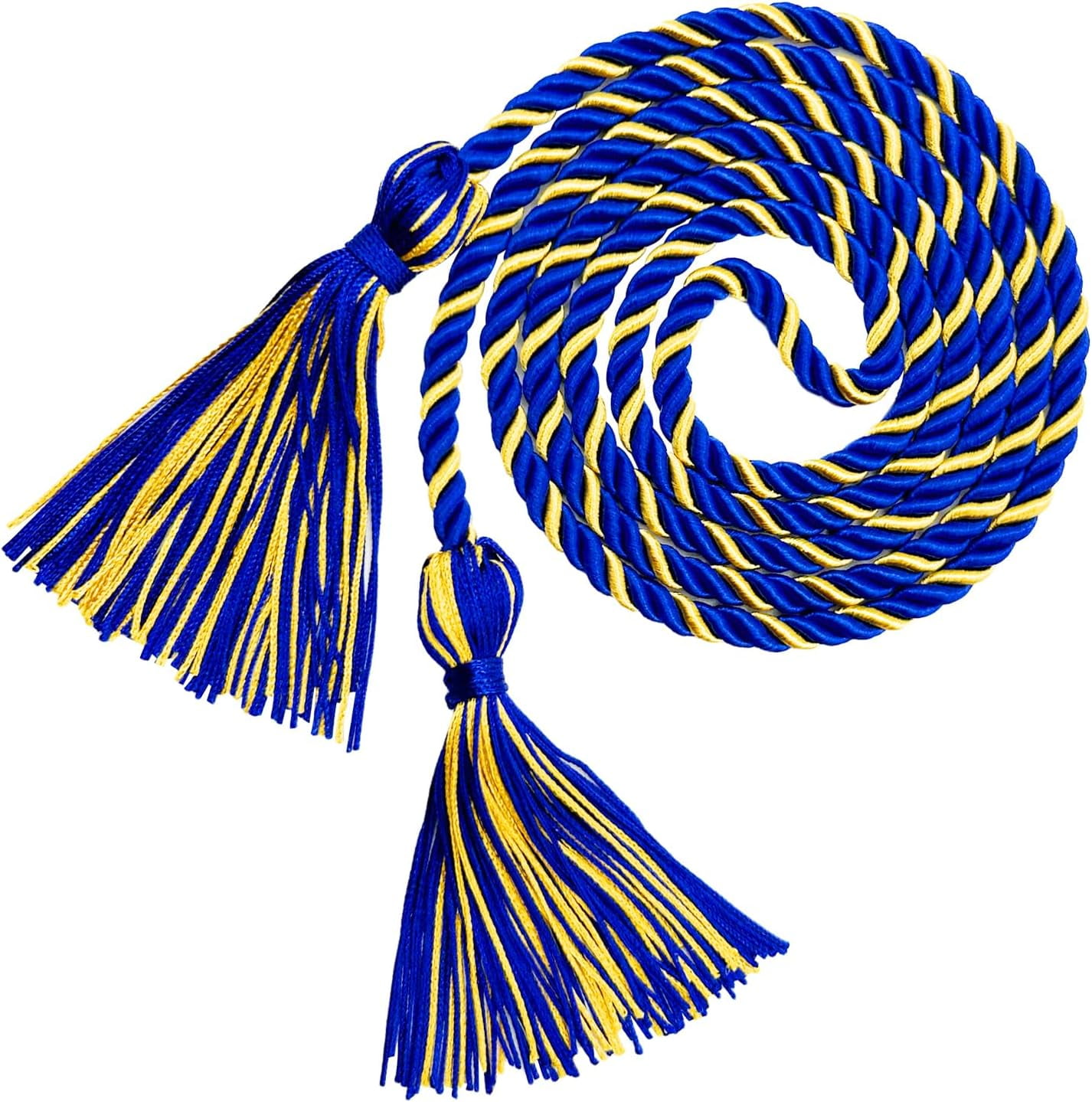 Graduation Honor Cords Royal Blue and Gold Graduation Cords, 67" Long ...