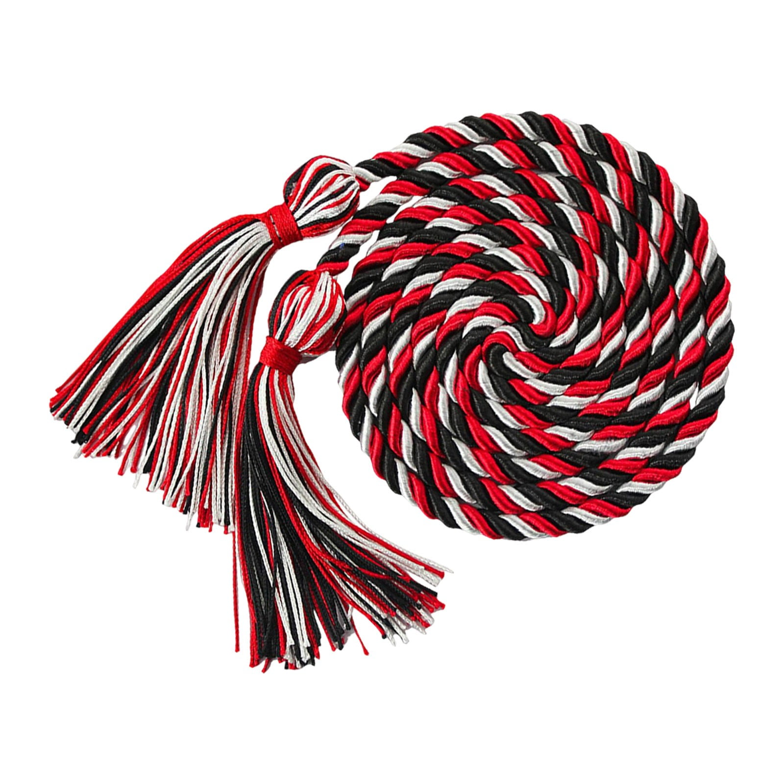 Graduation Honor Rope Decoration Twisted Cord for Ceremony, Black Red ...