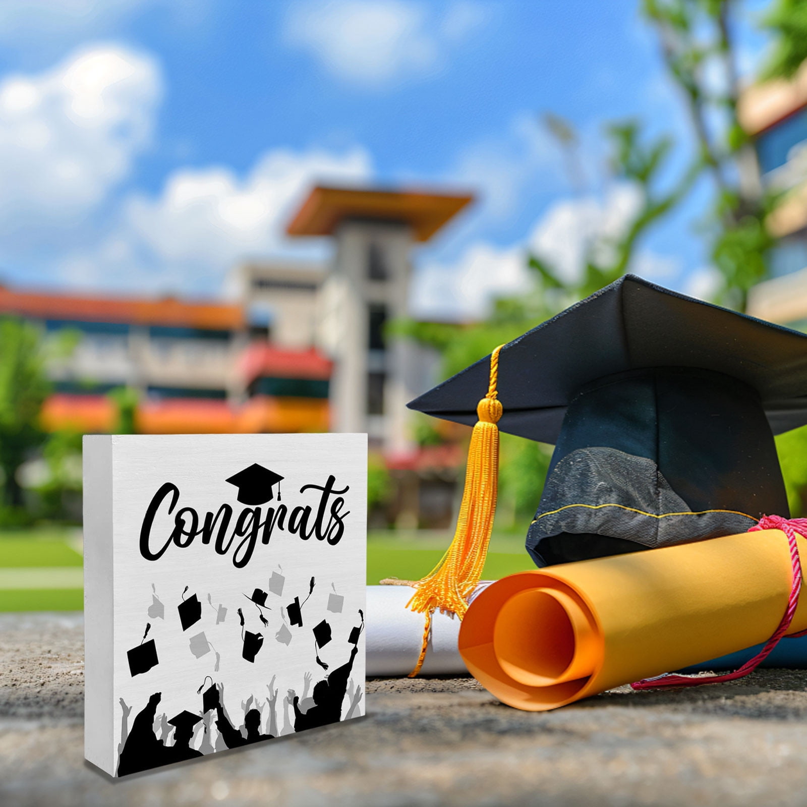 Graduation Keepsake Box, Personalized Wooden Sign Decor with ...