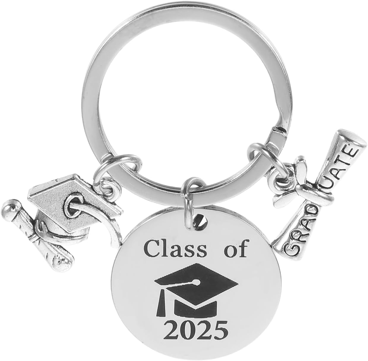 Graduation Keychain Class of 2025 Diploma Graduation Cap Pendant Key ...