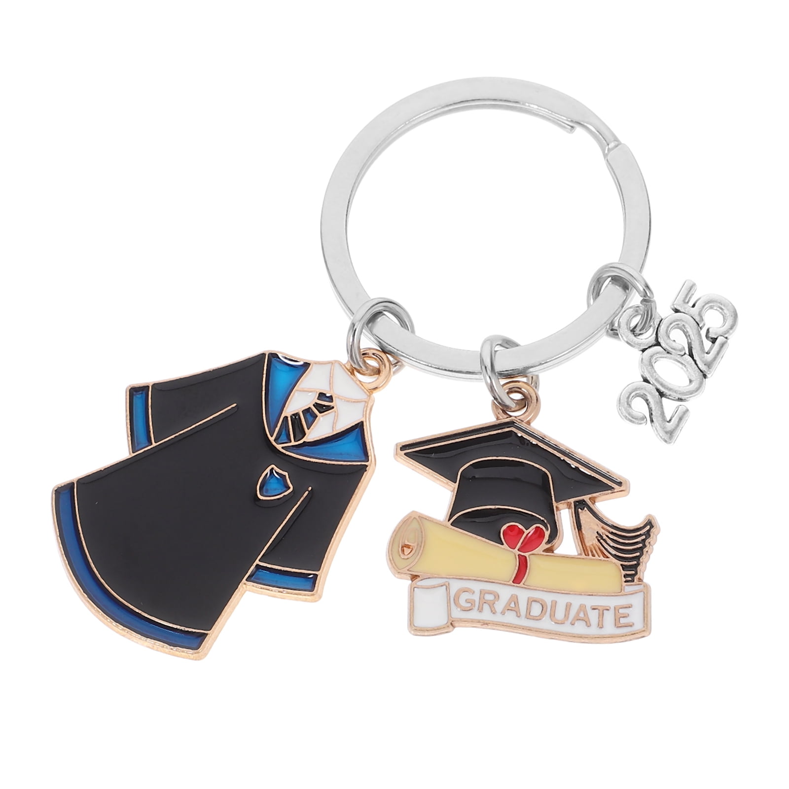 Graduation Keychain Zinc Alloy Key Ring Bag Keychain Graduation Party ...