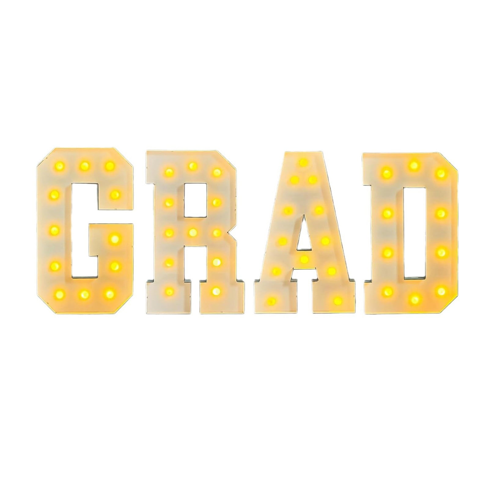 Graduation LED Marquee Light Up Letters GRAD Decorative Sign for ...