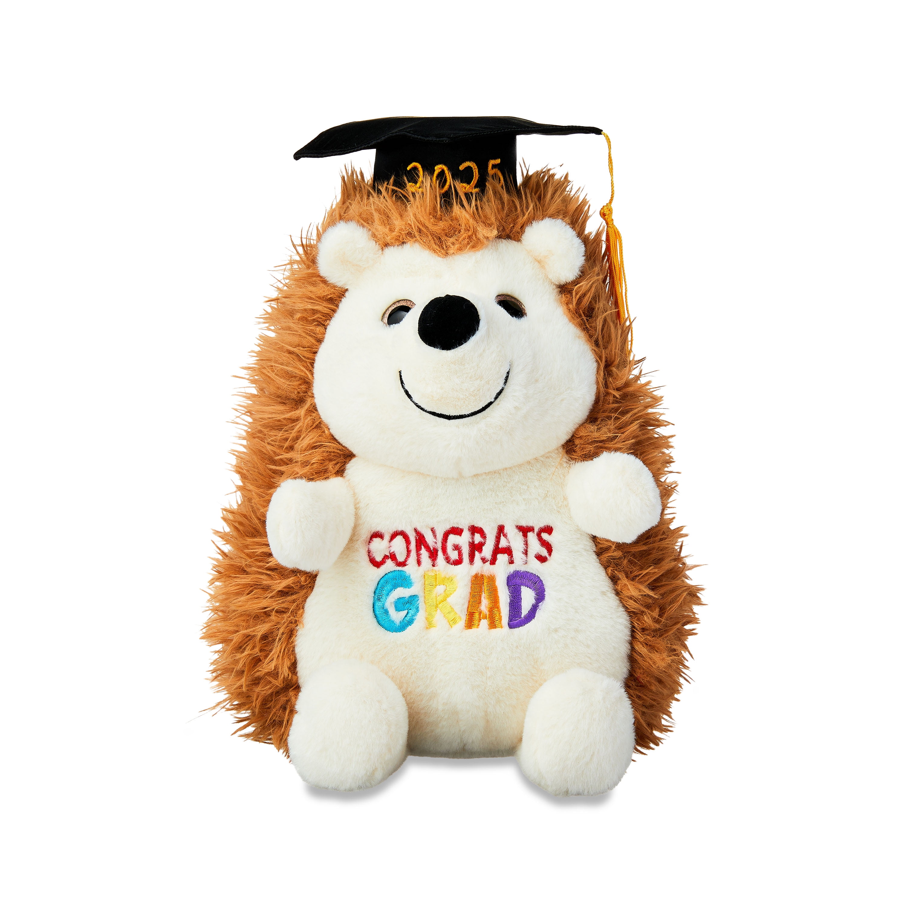 Graduation Large Brown Congrats Grad Hedgehog Plush with Grad Cap, 14 ...