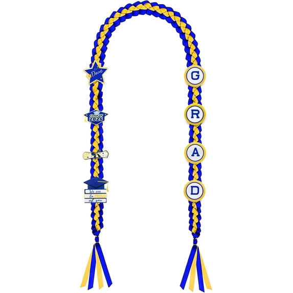 Graduation Lei 2026, Blue and Gold Lei for Class of 2026 Graduation ...