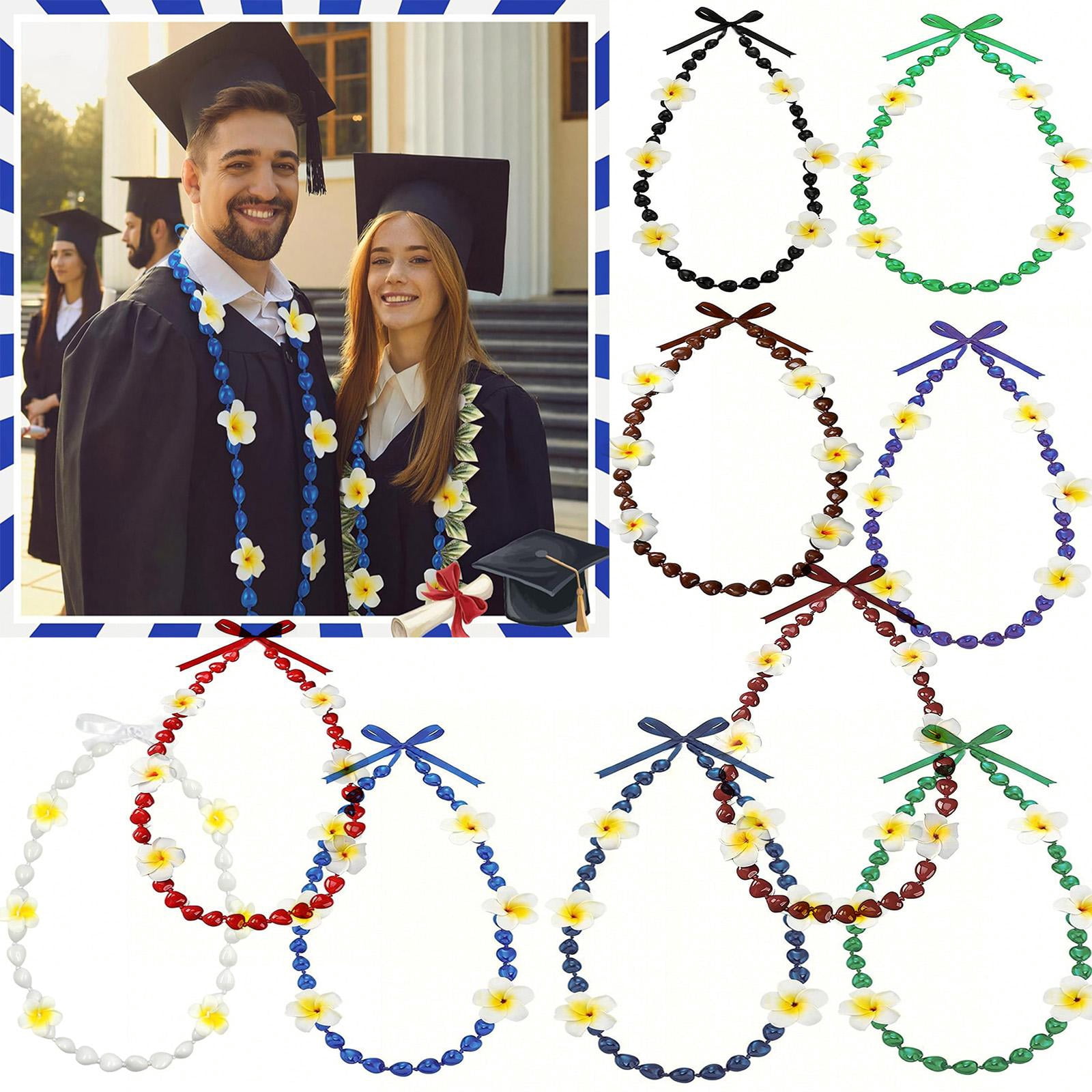 Graduation Lei 2026 | Red Graduation Lei | Hawaiian Plumeria Lei for ...