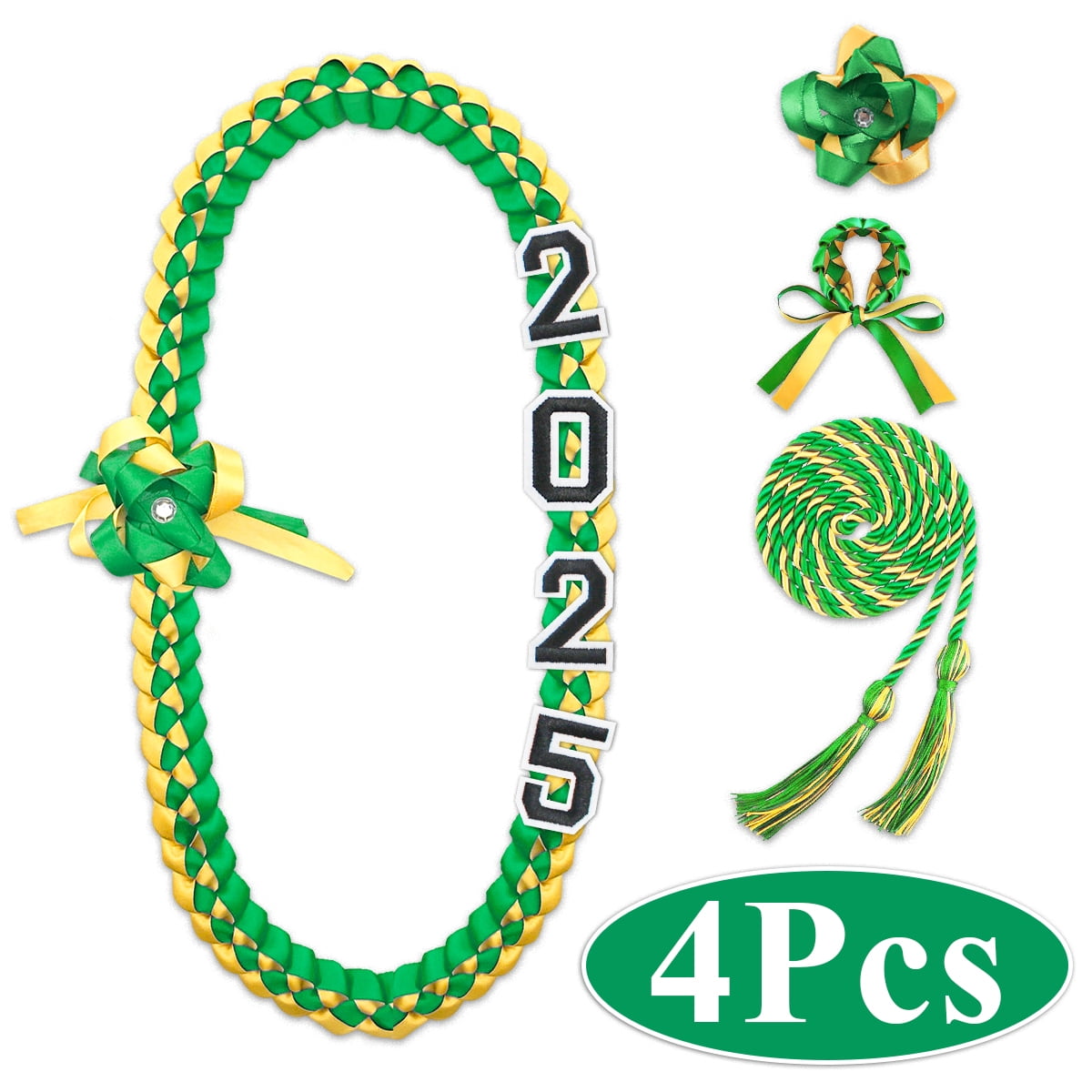Graduation Lei Class of 2025 Graduation Ribbon Leis with Honor Cord ...