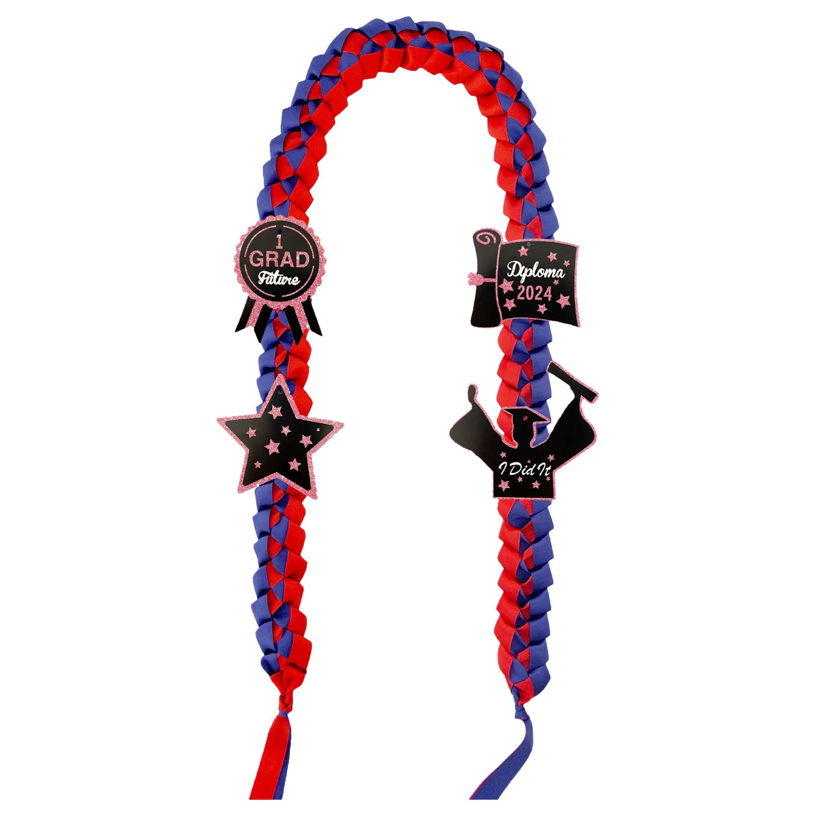 Graduation Leis 2025 Graduate Ribbon Class Of 2025 With Glitter Pin ...