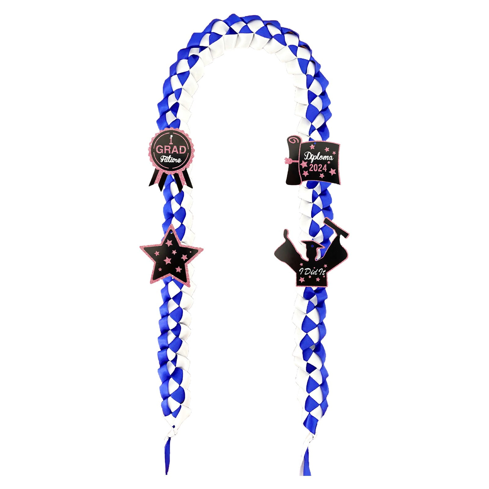 Graduation Leis 2025 Graduate Ribbon Class Of 2025 With Glitter Pin ...