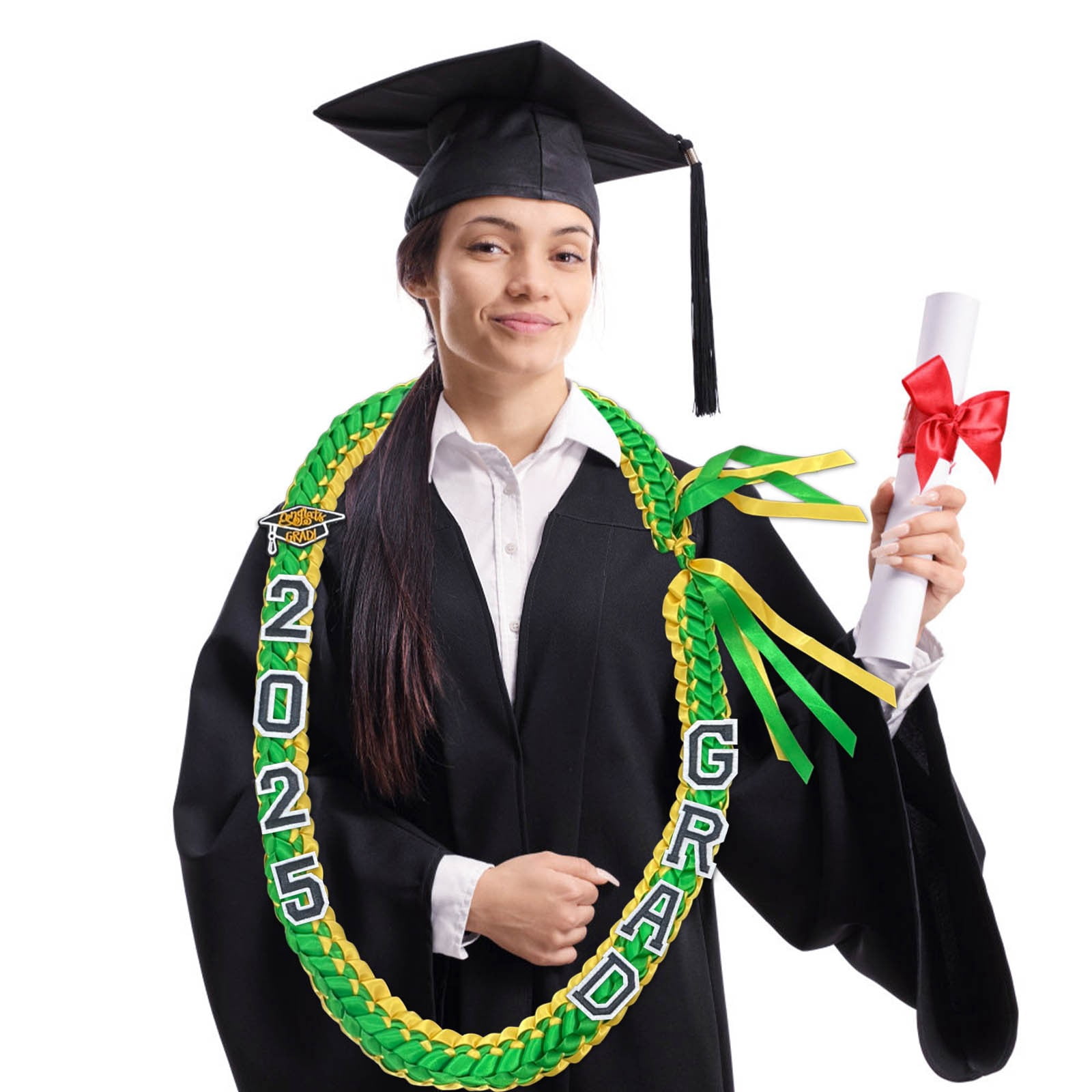 Graduation Leis 2025 Set,2025 Graduation Honor Ribbon Leis with Honor ...
