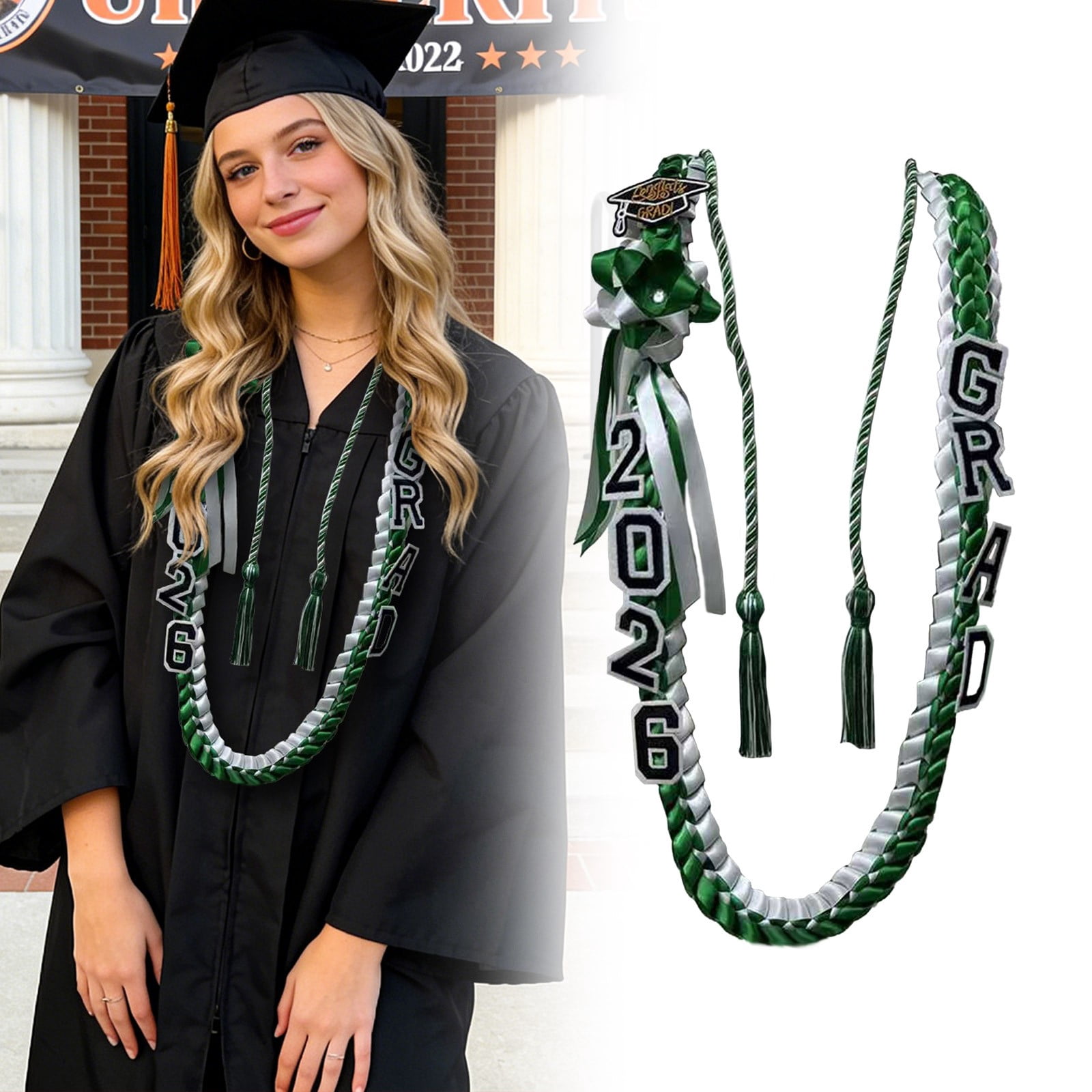 Graduation Leis Class of 2026, Graduation Lei Floral Wreath, Graduation ...