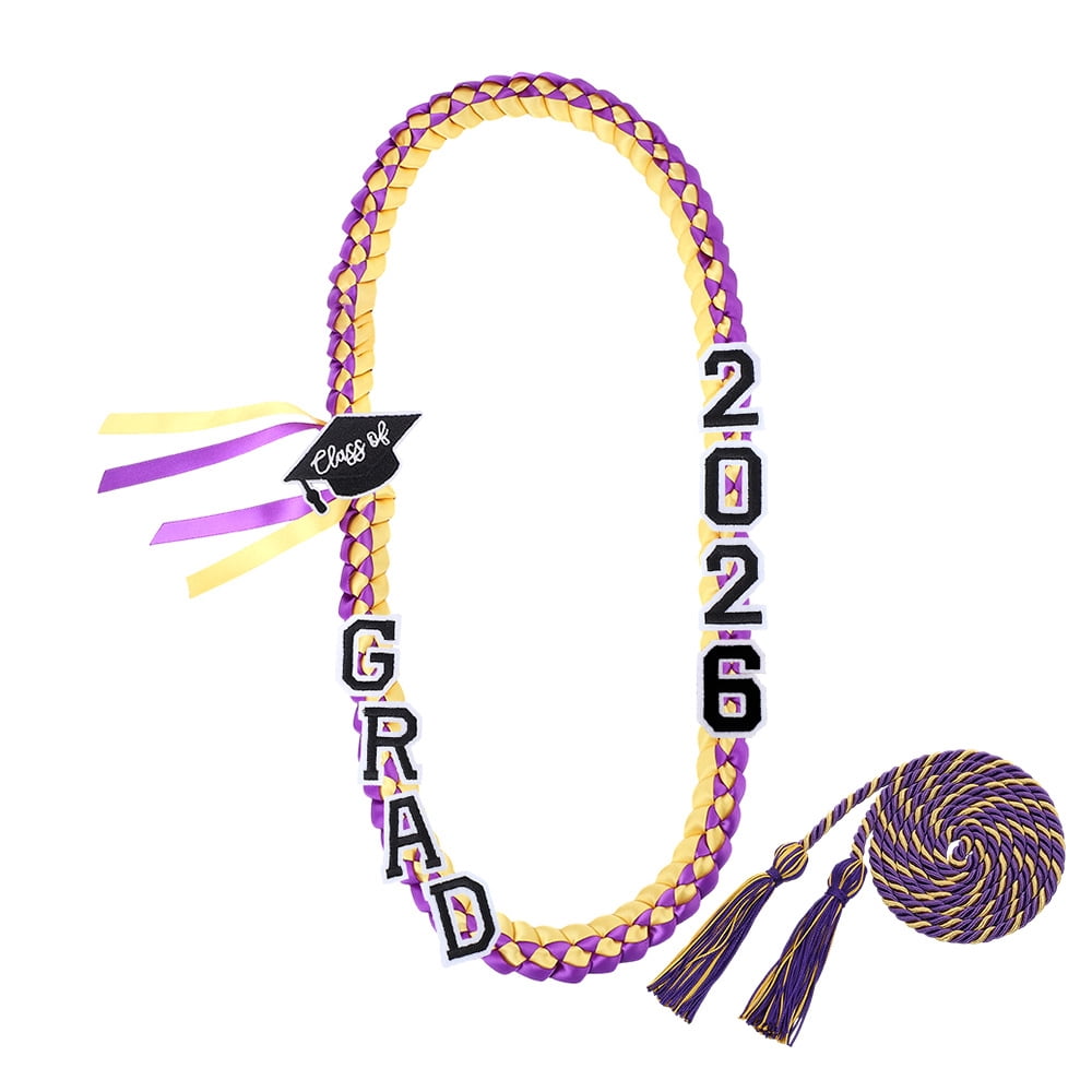 Graduation Leis Class of 2026, Ribbon Graduation Lei Necklace, Handmade ...