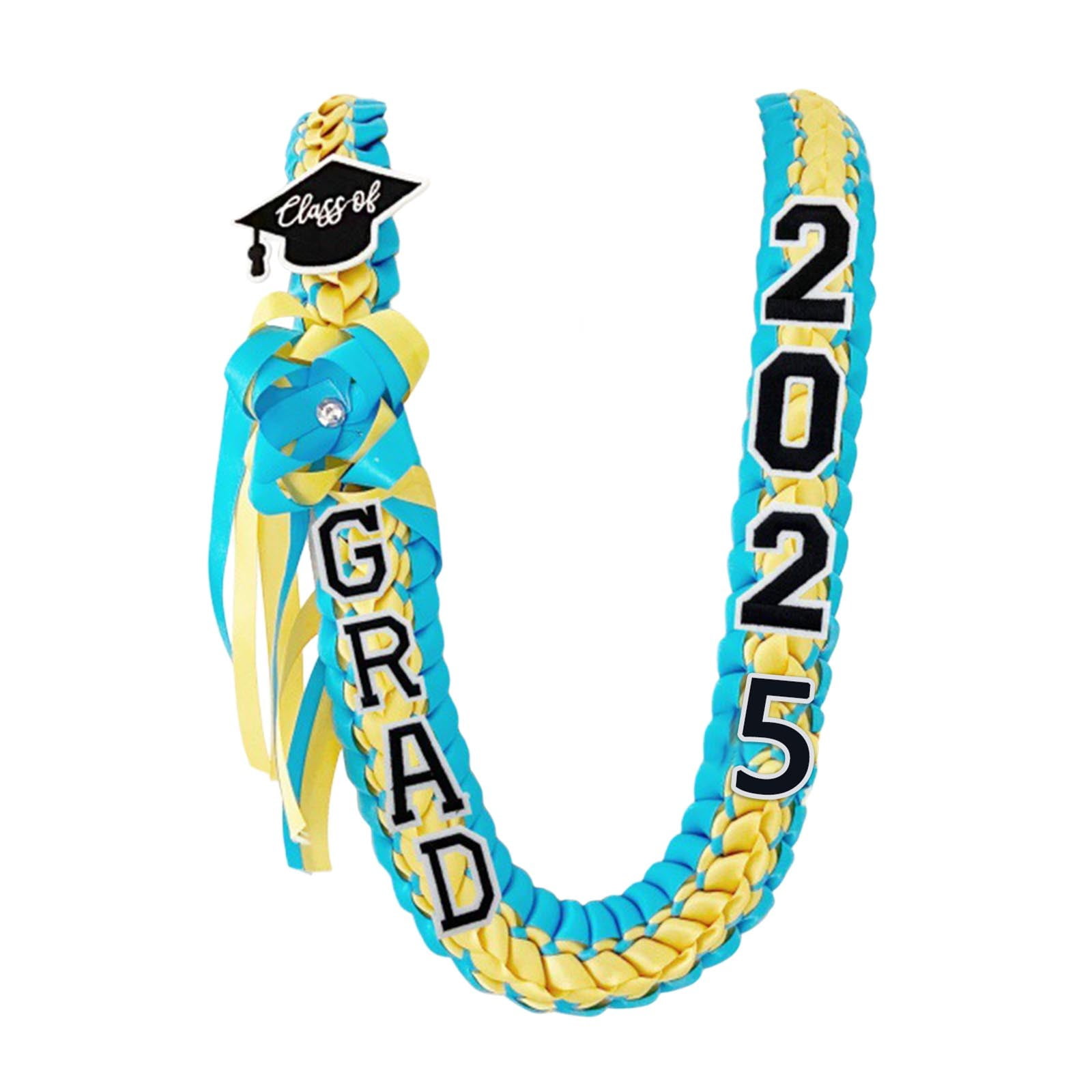 Graduation Leis Grad 2025 Graduation Ribbon Leis Necklace Handmade ...