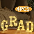 Graduation Lights Party Decoraiton Grad LED Letter Light Up Sign Class ...