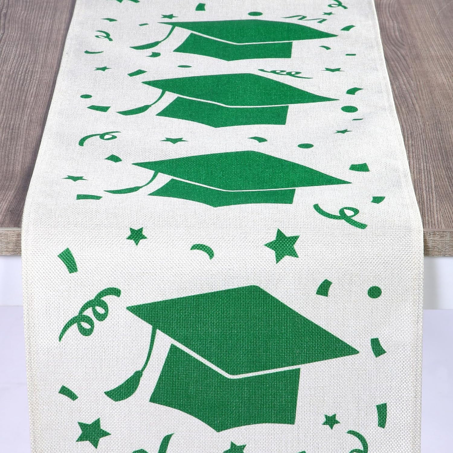 Graduation Linen Table Runners 2024 Graduation Party r Grad Cap Table ...