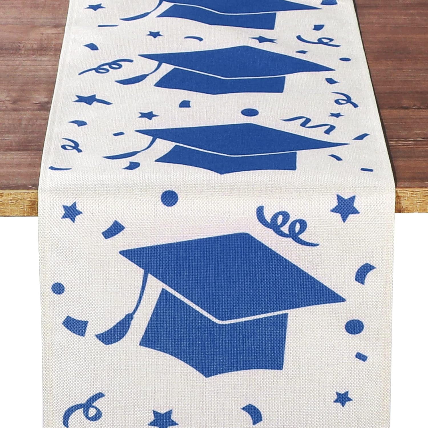 Graduation Linen Table Runners Graduation Party r Grad Cap Table Runner ...