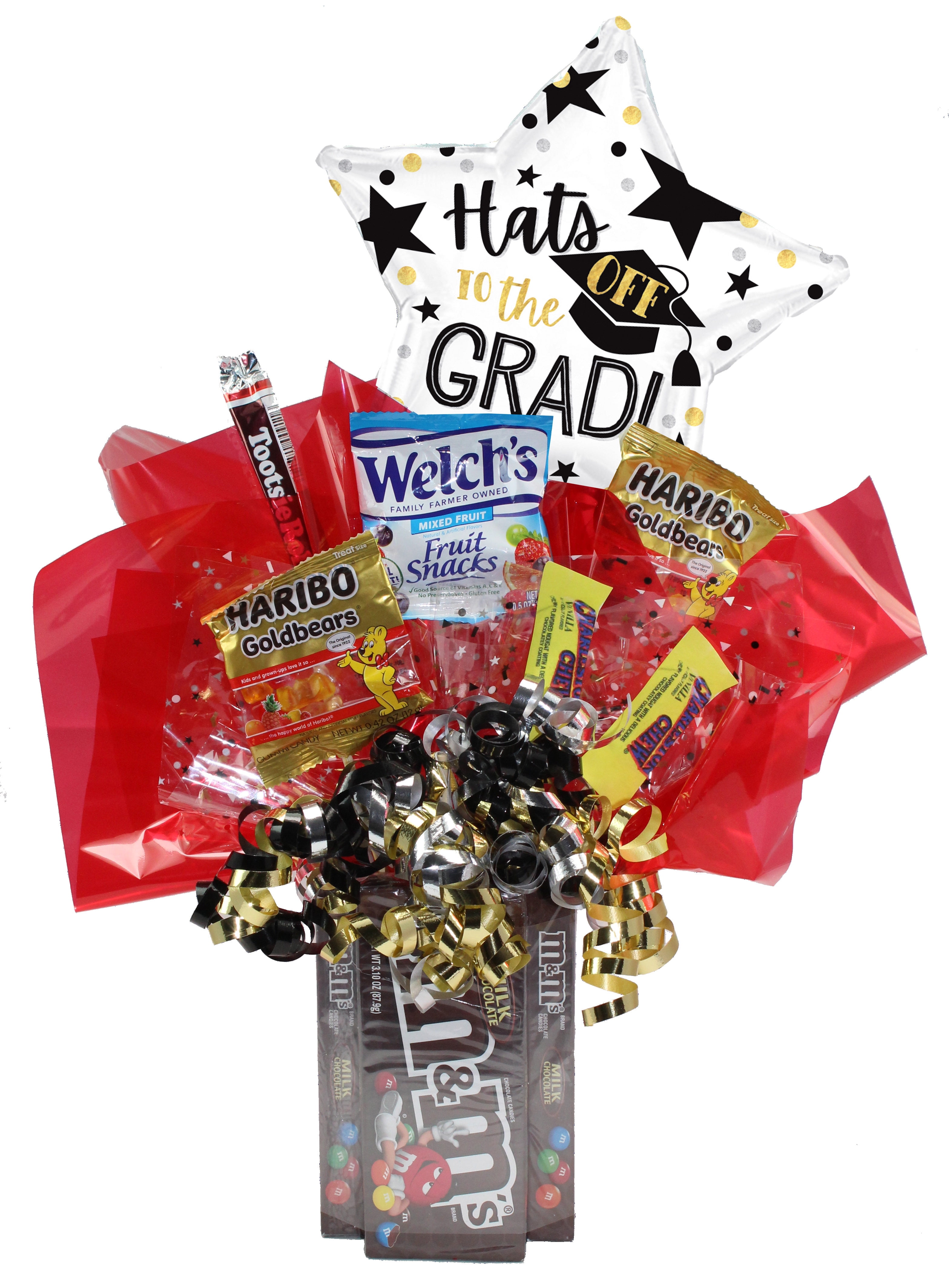 Graduation M&M All Edible Candyblossom Gift Bouquet - Walmart.com