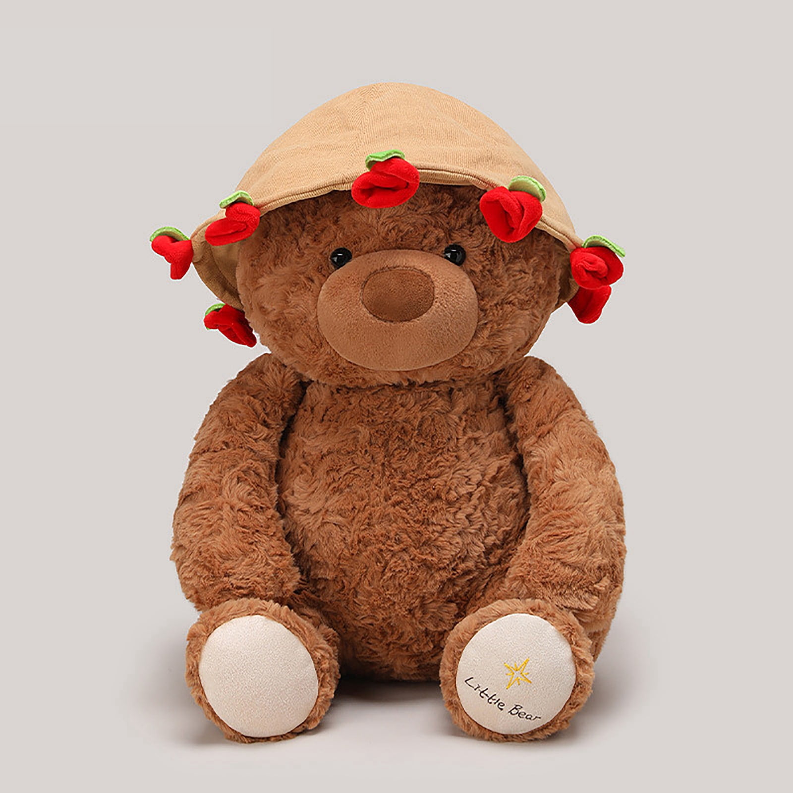 Graduation Medium Brown Class of 2025 Bear Plush with Rose Bouquet Hat ...
