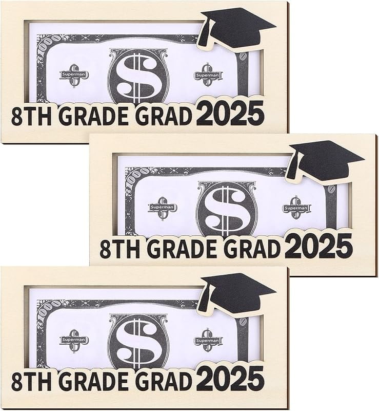 Graduation Money Gift Holder Wooden Graduation Card Box Cash Holder ...