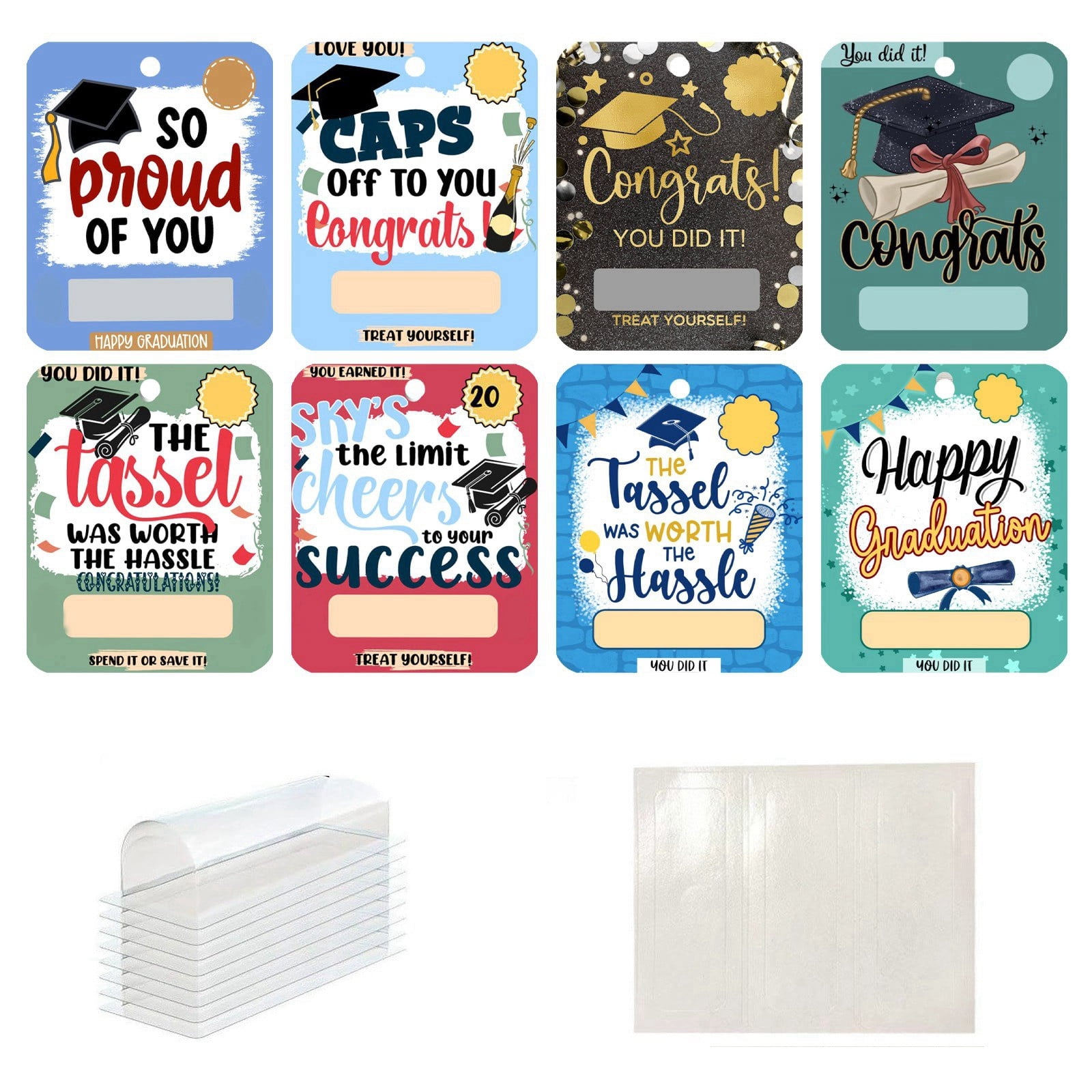Graduation Money Holder 2025 3.93*5.51Inch 8PC Unique Graduation Cards ...