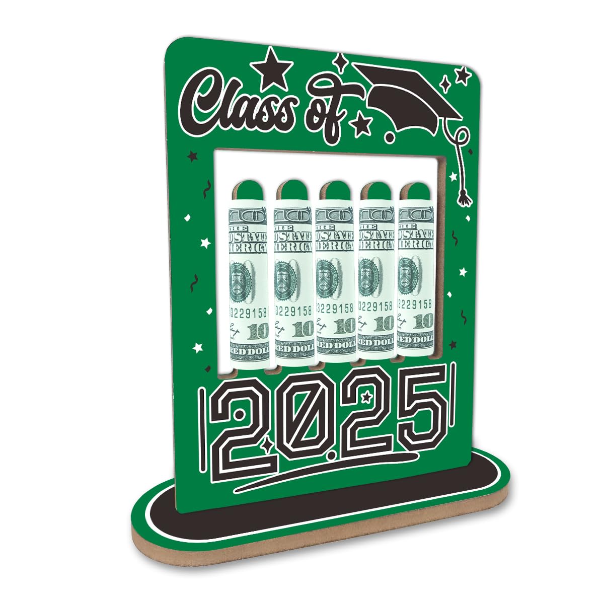 Graduation Money Holder Wooden Frame - ATT1Double Side Cash Holder for ...