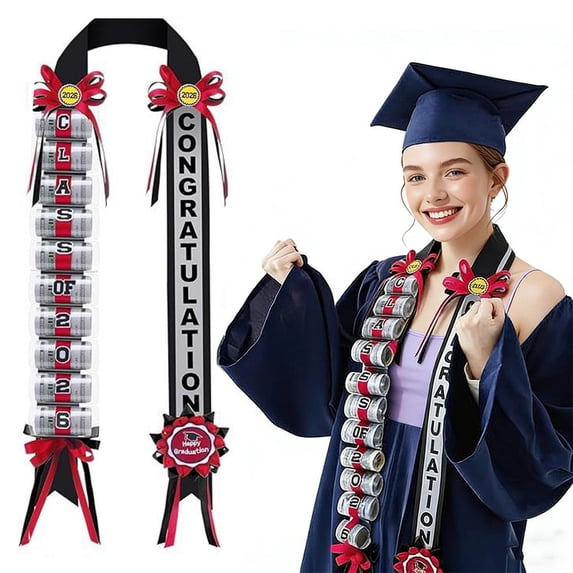 Graduation Money Lei - 48 x 2 Inch Cash Gift Stole for Class of 2026 ...