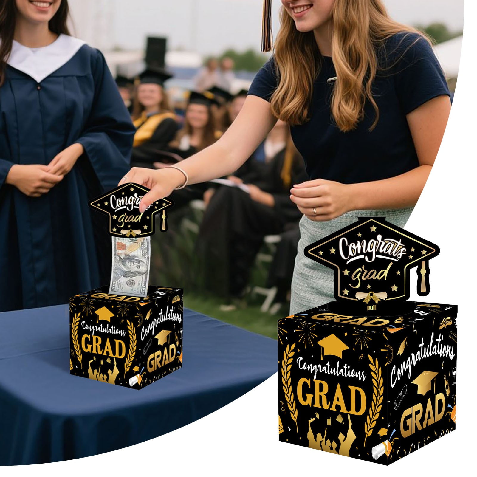 Graduation Money Pull Box 2025 - Cash Gift Surprise Holder for High ...