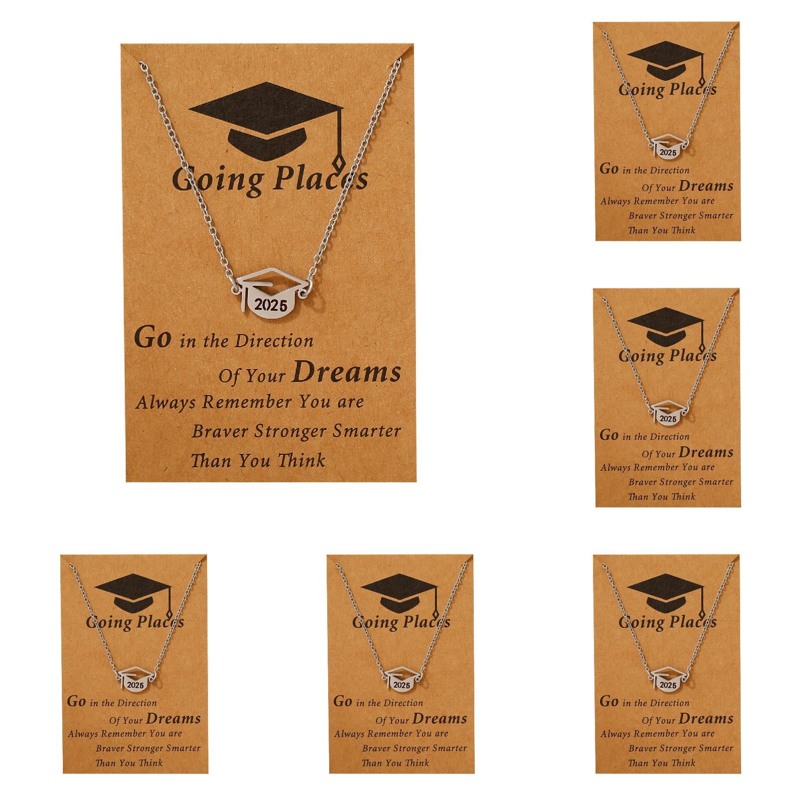 Graduation Necklace Adjustable Rope Chain Graduation Cap Pendant with ...