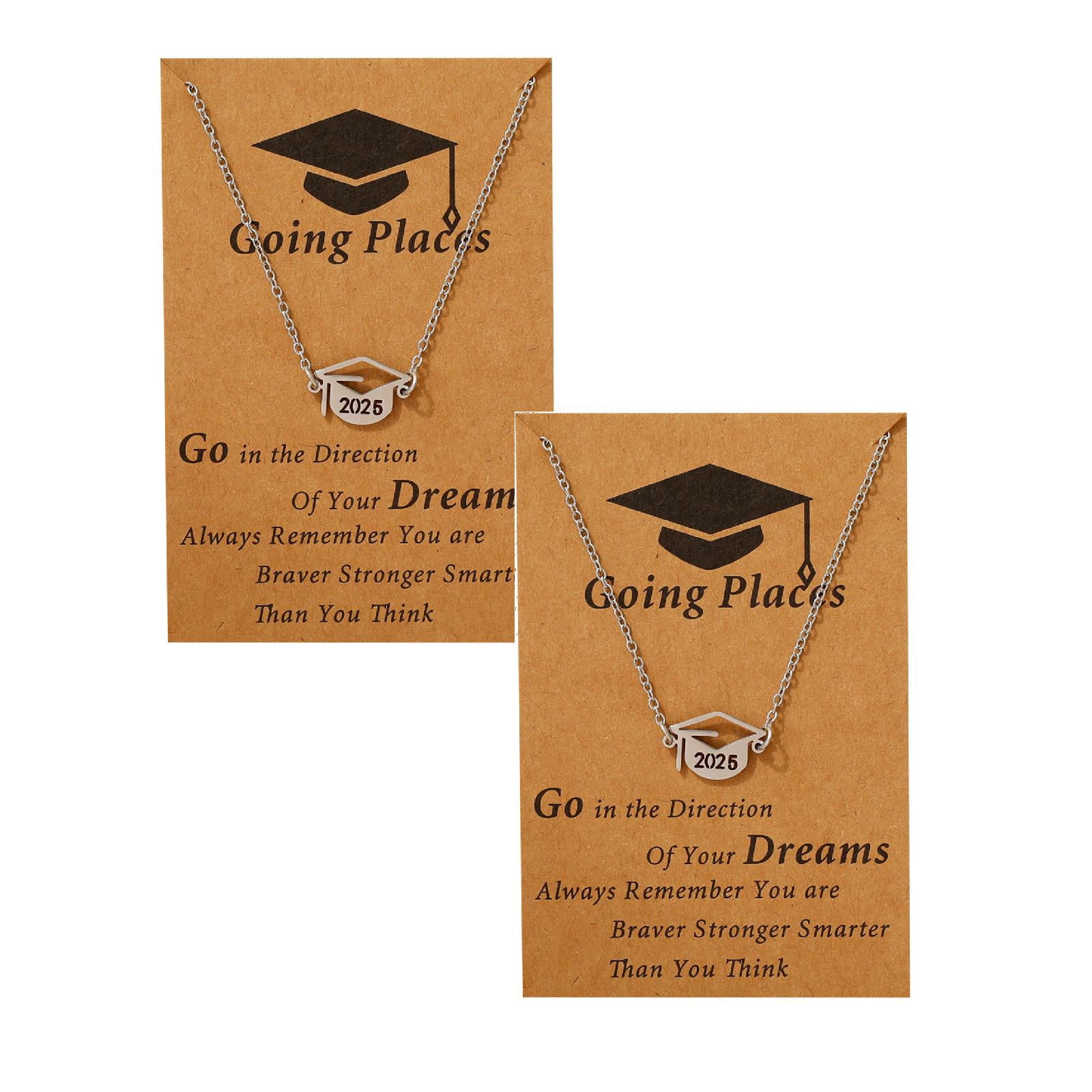 Graduation Necklace Adjustable Rope Chain Graduation Cap Pendant with ...