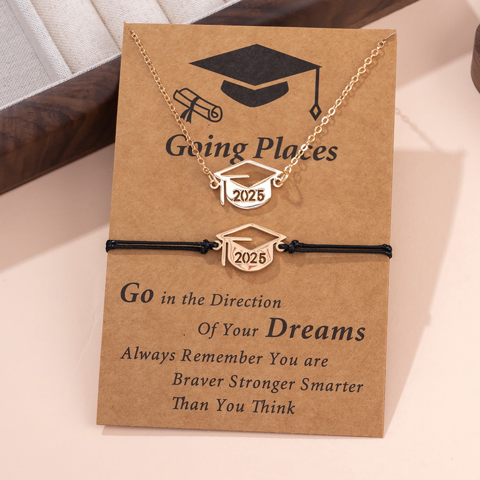 Graduation Necklace Cap Pendant Class 2025 College High School Grad for ...