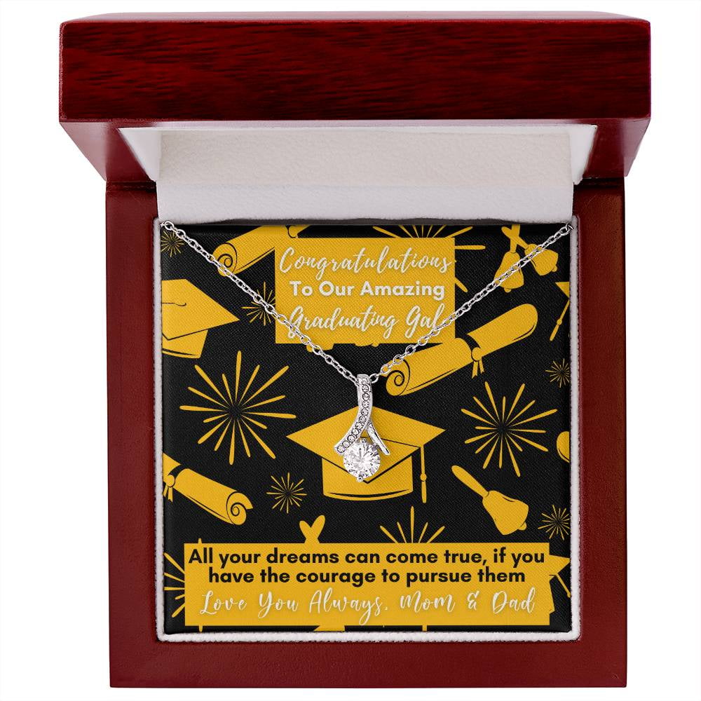 Graduation Necklace From Mom And Dad - Congratulations On Graduating ...