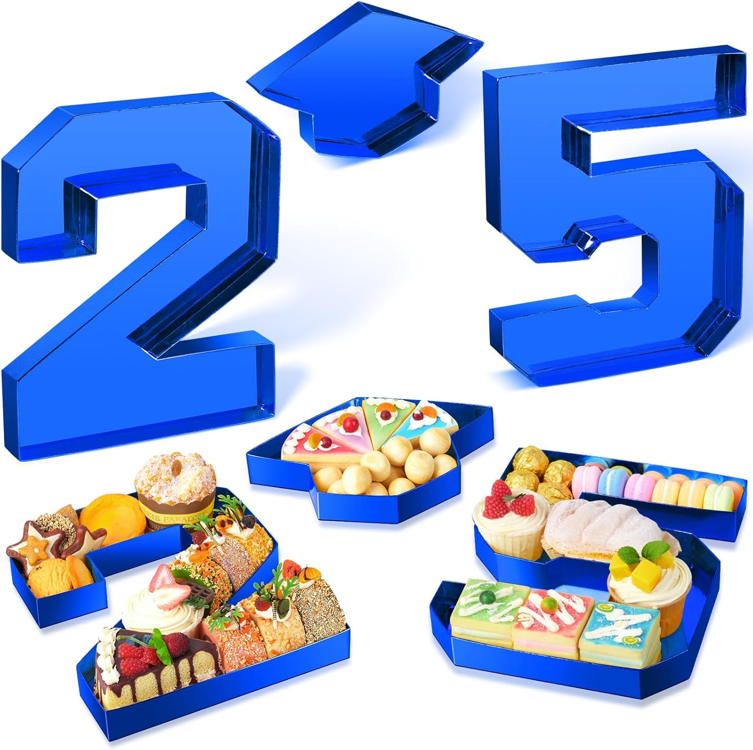 Graduation Number Charcuterie Board Box Decorations 2025, 10” Grad ...