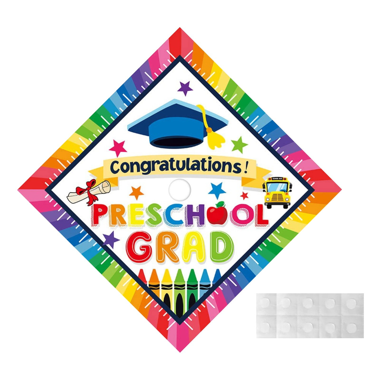 Graduation Offers Vibrant Preschool Graduation Cap Decoration Kit ...