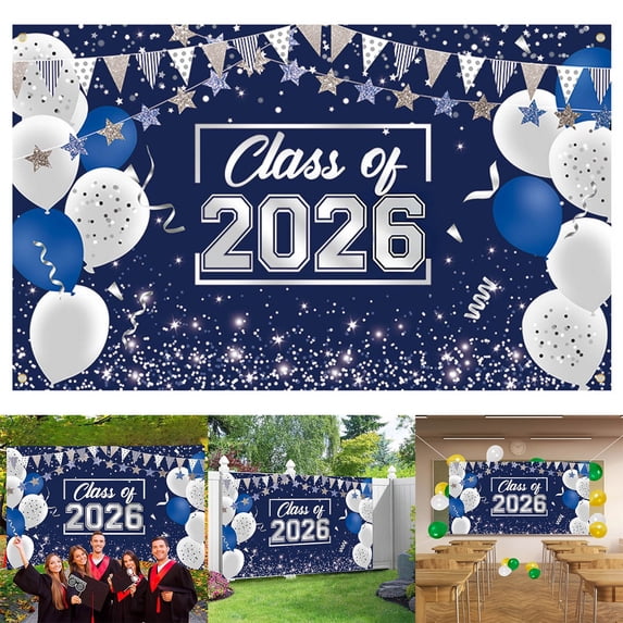 Graduation Ornaments Class of 2026 Graduation Banner for Photo Booth ...