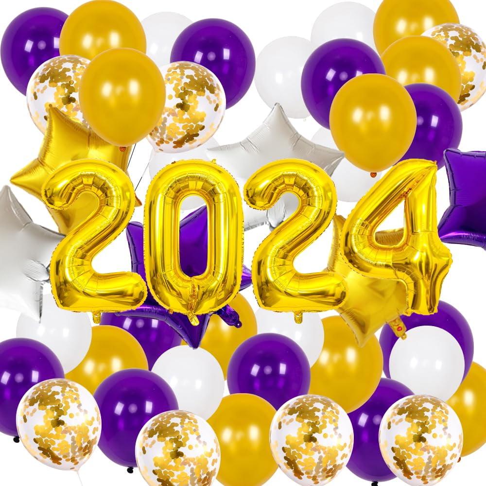 Graduation Party 2024 STF9 Purple Gold 2024 Graduation Purple Gold ...