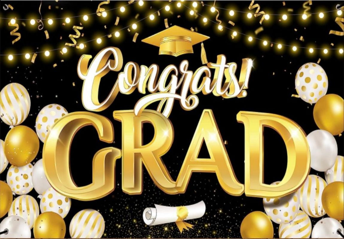 Graduation Party Backdrop Banner ration Congrats Sign Banner ...